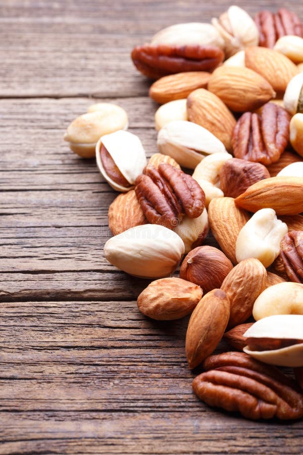 Background Texture of Assorted Mixed Nuts Stock Image - Image of ...