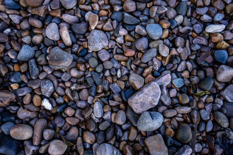 Background Texture of Beach Rocks Pebbles. Stock Image - Image of ...