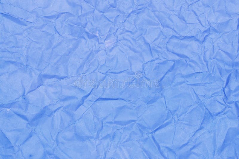 Background and Texture of Blue Crumpled Paper Stock Image - Image of ...
