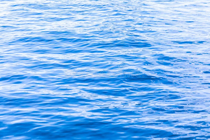The Background of the Blue Water Surface of the River, Lake or Sea with ...