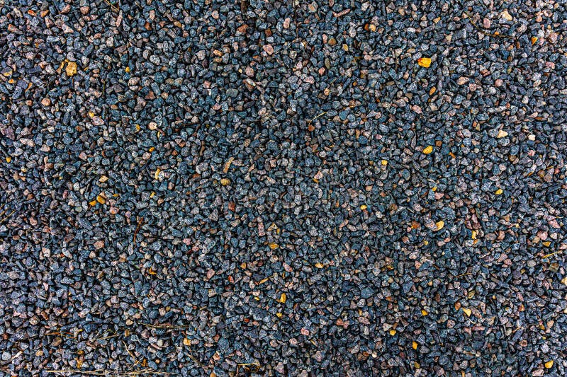 Background with the Texture of Broken Rough Pebbles. Dark Wet Pebbles ...
