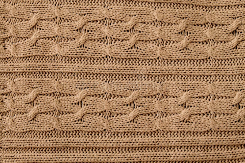 Brown knit fabric stock photo. Image of pattern, close - 60627984
