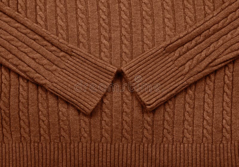 Background Texture of Brown Knitted Wool Fabric Stock Photo - Image of ...