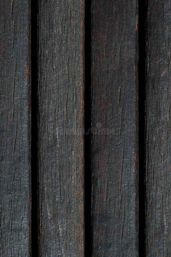 Background and Texture of Burnt Vertical Boards. Stock Image - Image of ...