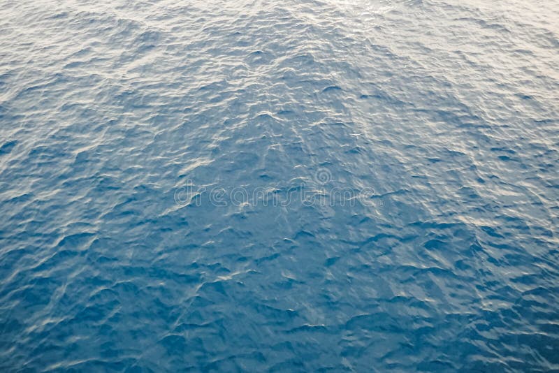 Calm Deep Blue Sea with Ripples on the Surface of the Water. Dark Blue ...
