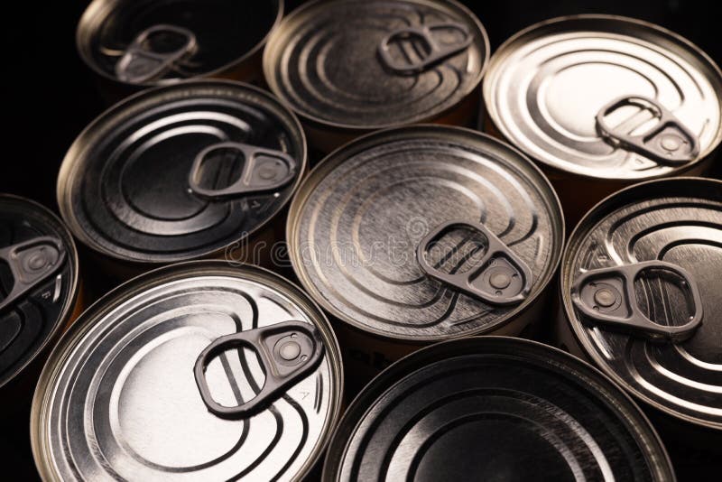 Background, Texture from Cans for Tinned Food, Canned Food ...