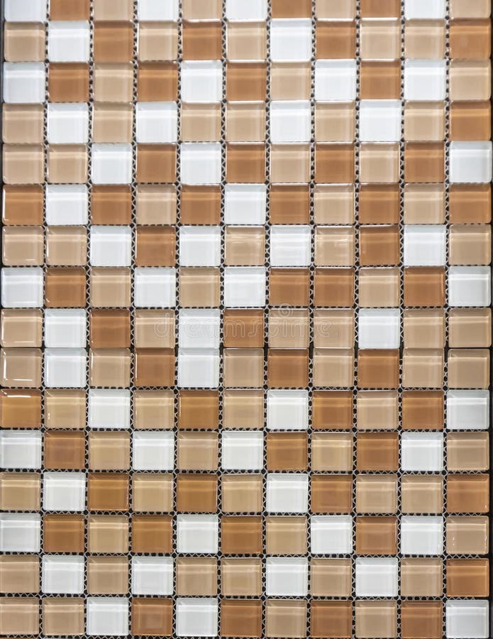 Background, Texture Ceramic Tile Mosaic, Color Beige Stock Image ...