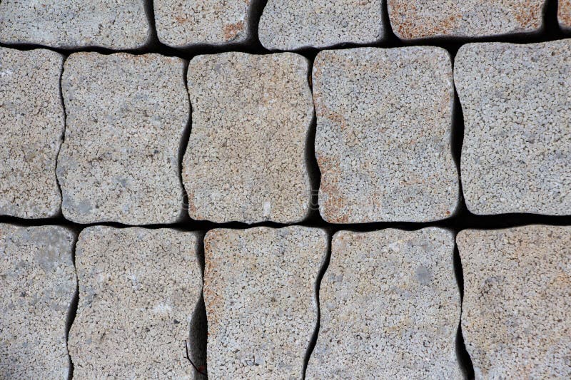 Background Texture of Cobblestone Pavement. Paving Slabs in the Form of ...