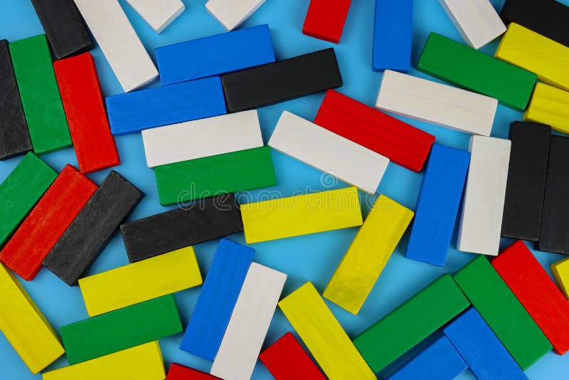 Background, Texture of Colored Wooden Bricks from a Children S Game ...