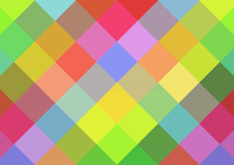 Colorful Background with Diagonal Checks Stock Illustration ...
