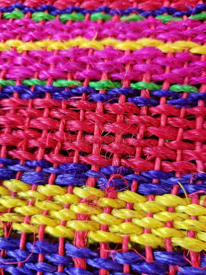 Approach To the Plastic Threads of a Mexican Handicraft Object Stock ...