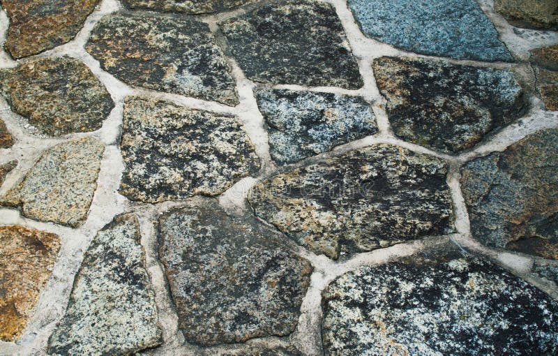 Background Texture Colorful Variegated Stones with Grout Stock Photo ...