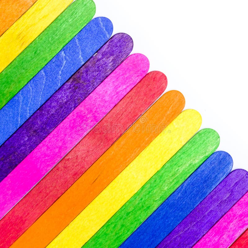 Background Texture of Colorful Wooden from Ice Cream Stick Stock Image ...