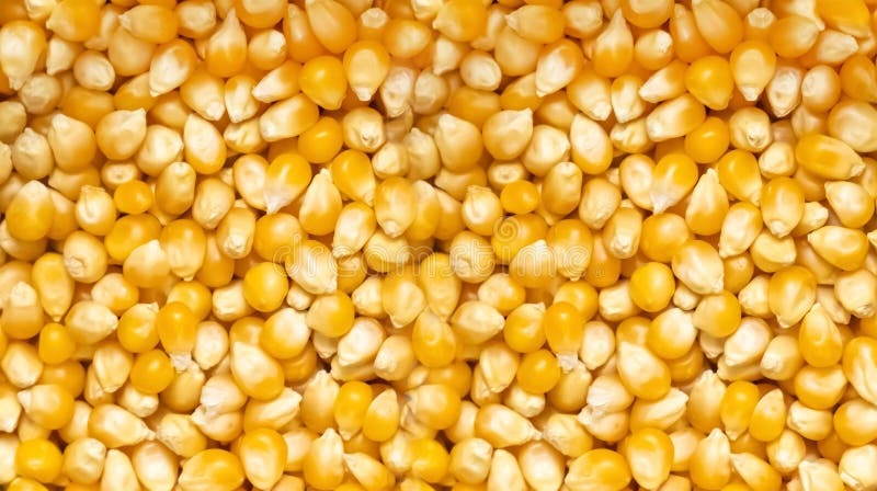 Background Texture Corn Grain Fresh Popcorn Base Closeup Stock Photo ...
