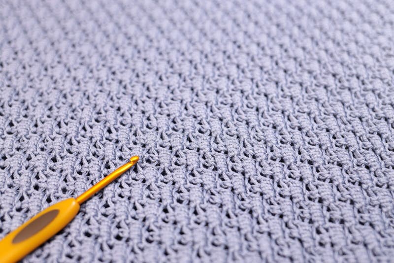 Background, Texture - Crocheted Fabric from Woolen Threads with Hook ...