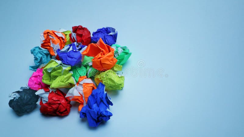 Background and Texture of Crumpled Colored Paper. Stock Photo - Image ...