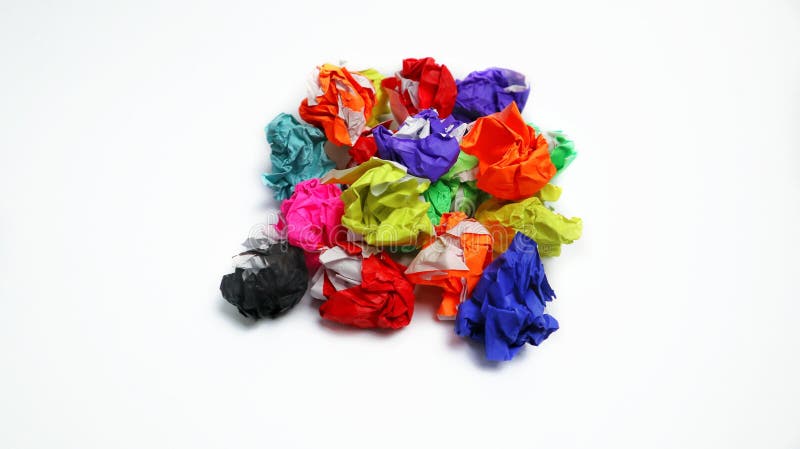 Background and Texture of Crumpled Colored Paper. Stock Image - Image ...