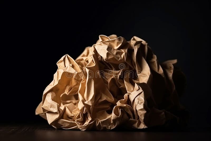 Background Texture of Crumpled Yellowed Vintage Paper. Header Banner ...