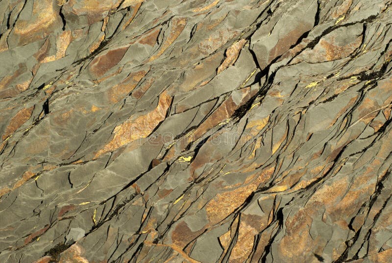 Background, Texture - Dark Brown Layered Natural Rock with Light Brown ...
