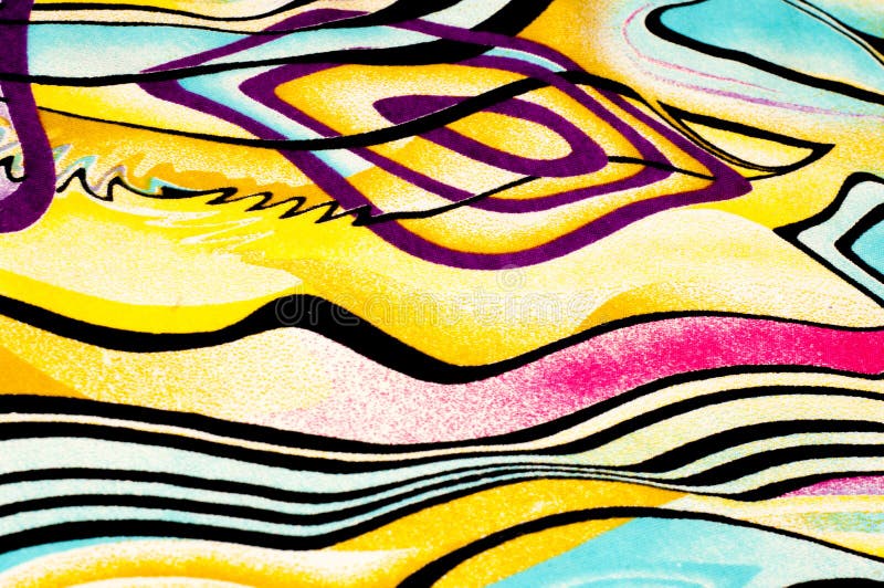 Background Texture, Drawing. Silk Fabric. Cloth with Bright Stripes of ...