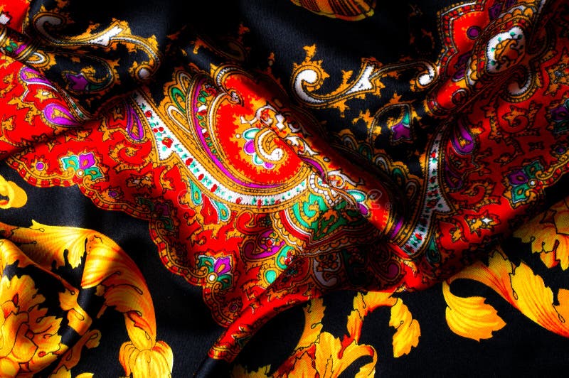 Background Texture, Drawing. Silk Fabric Stock Photo - Image of bright ...