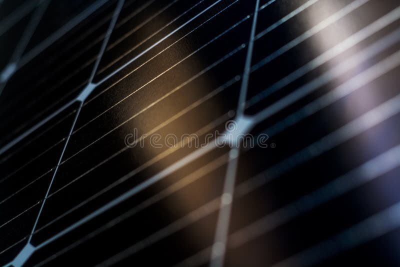 Background or Texture of Electro Plates, Solar Panels Installed on the ...