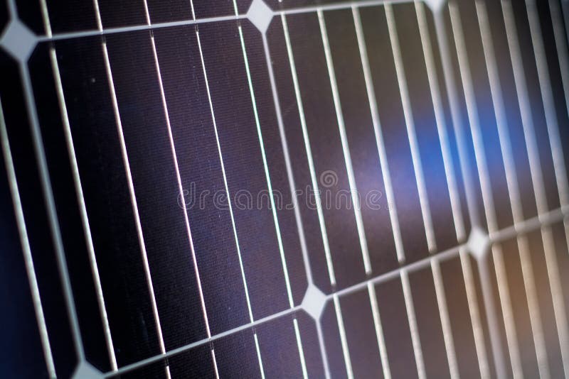 Background or Texture of Electro Plates, Solar Panels Installed on the ...