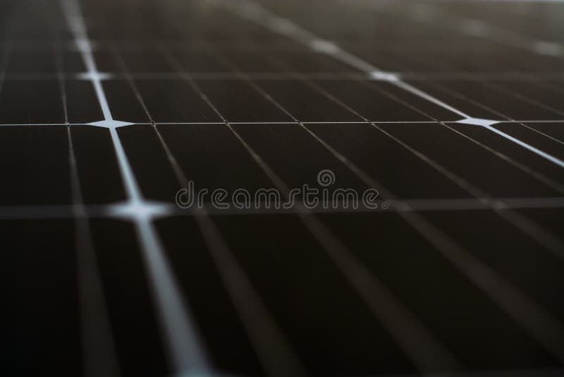 Background or Texture of Electro Plates, Solar Panels Installed on the ...