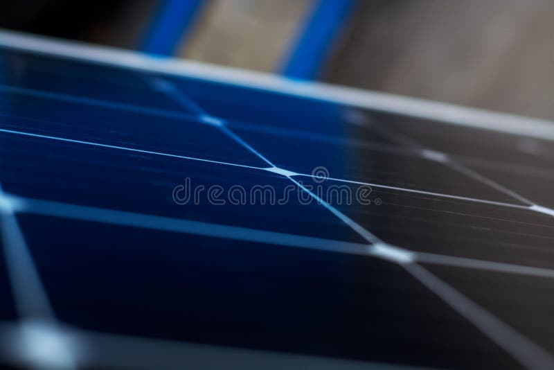 Background or Texture of Electro Plates, Solar Panels Installed on the ...