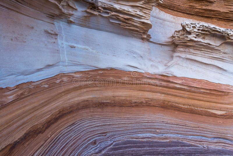 Background Texture of Eroded Sandstone with Red Layered Patterns and ...