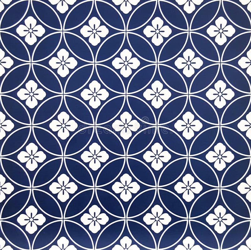 Background and Texture Flower Pattern on Ceramic Tile Stock ...