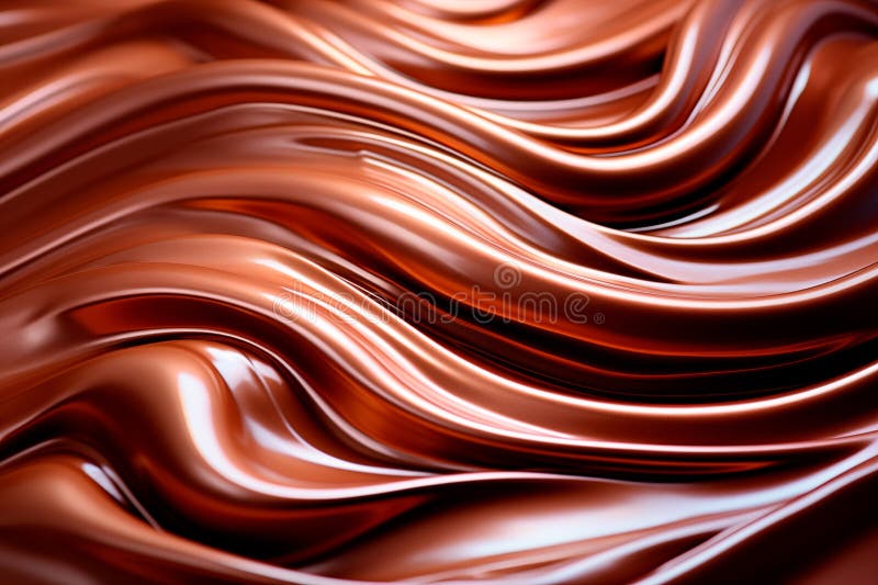 Background and Texture of Flowing Bronze Waves in the Foreground Stock ...