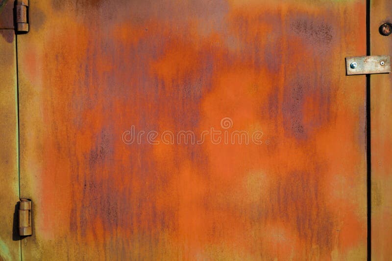 Background, Texture, a Fragment of an Old Rusty Door. Stock Image ...