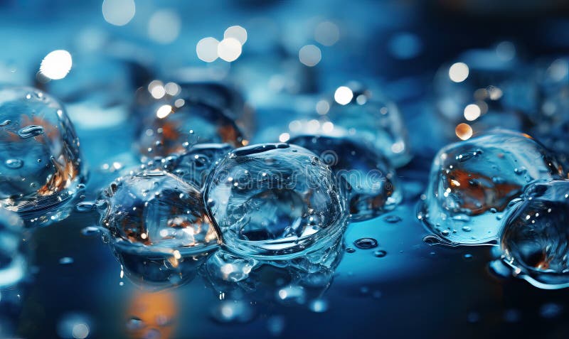 Background Texture of Frozen Fresh Water.Natural Ice Stock Illustration ...