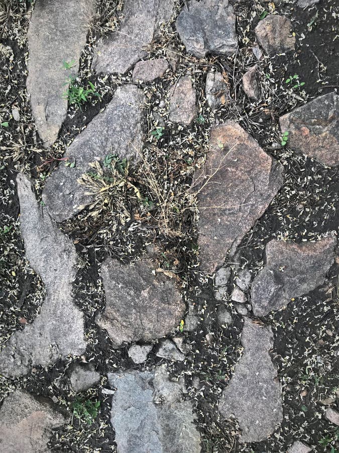 Stones track in mountains stock image. Image of geology - 196721821