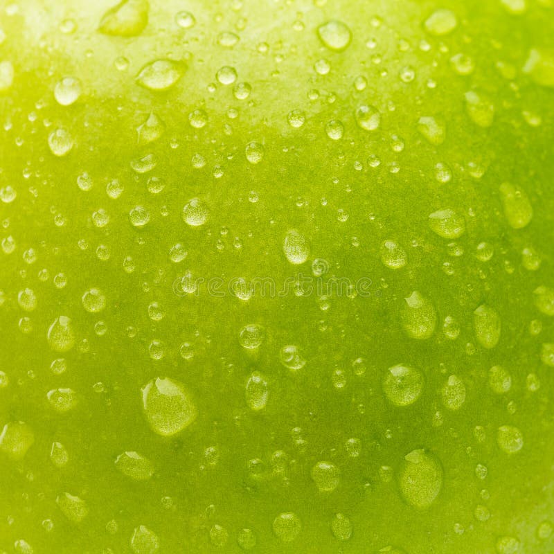 Apple with Dew Drops Texture Stock Image - Image of background ...