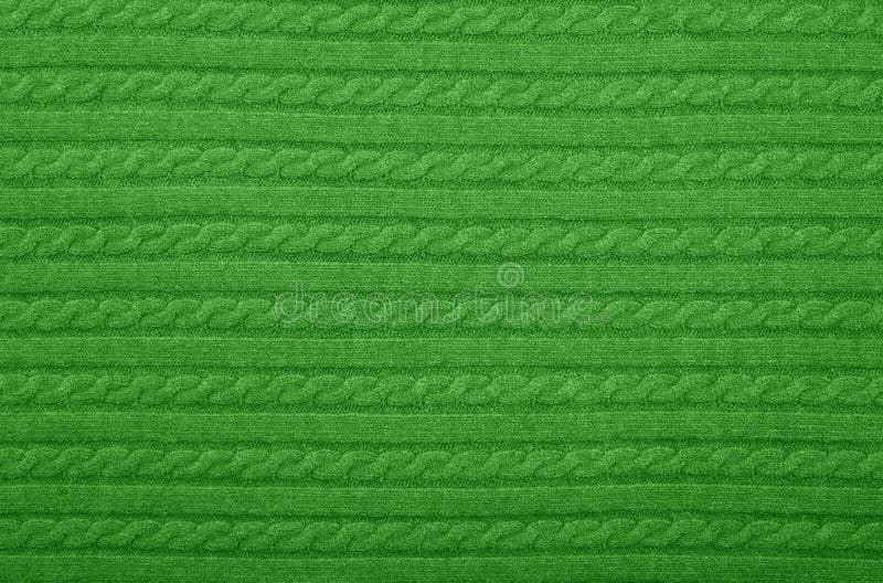 Background Texture of Green Knitted Wool Fabric Stock Image - Image of ...