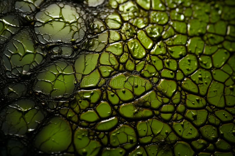 Background and Texture of Green Moss on a Lake Stock Illustration ...