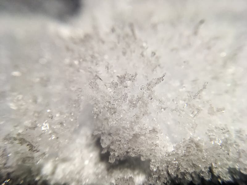 Background or Texture of Grey and White Colors from Macro Ice Crystals ...