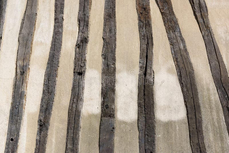 Background and Texture of a Half-timbered Building. Stock Image - Image ...