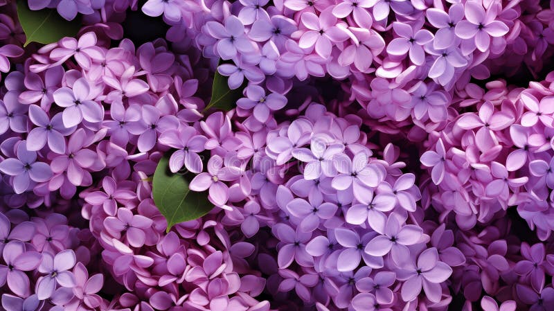 Background Texture of Lilac Flowers and Leaves. Desktop Wallpaper. Copy ...