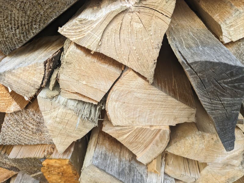 Background, Texture of Logs, Firewood Close-up. Stock Photo - Image of ...