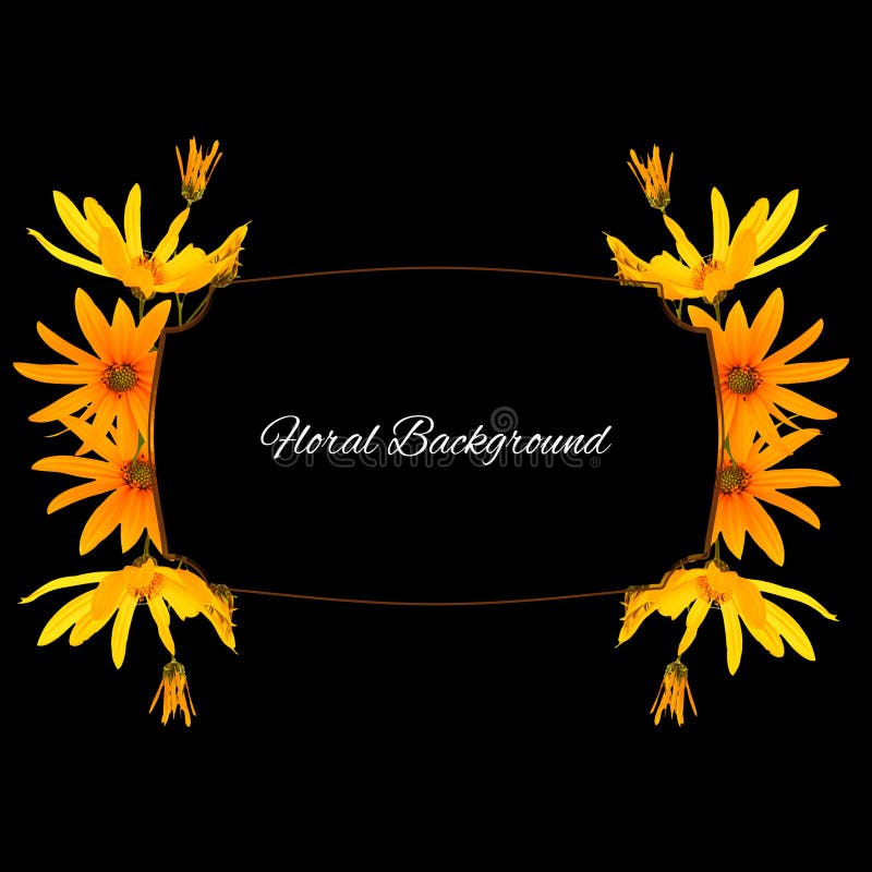 Background Texture Made of Sunflower and Place for Text Stock ...