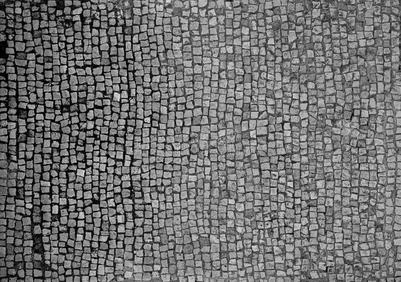 Background of Texture Made with White Mosaic Rectangular Stones Stock ...