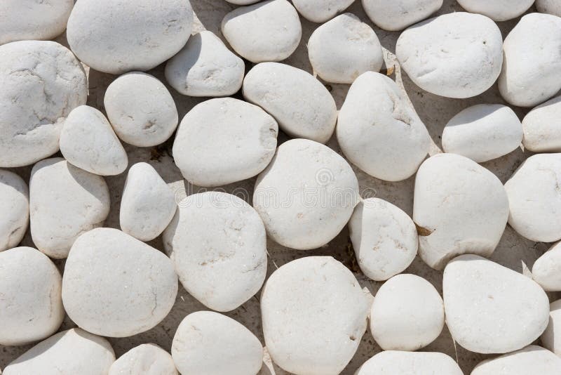 Background and Texture of White Round Stones Stock Image - Image of ...