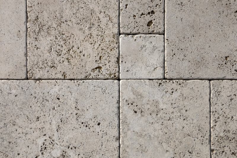 Light Beige Natural Stone Wall Stock Photo - Image of closeup ...