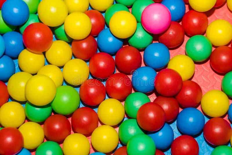 Background Texture of Multi-colored Plastic Balls Stock Image - Image ...