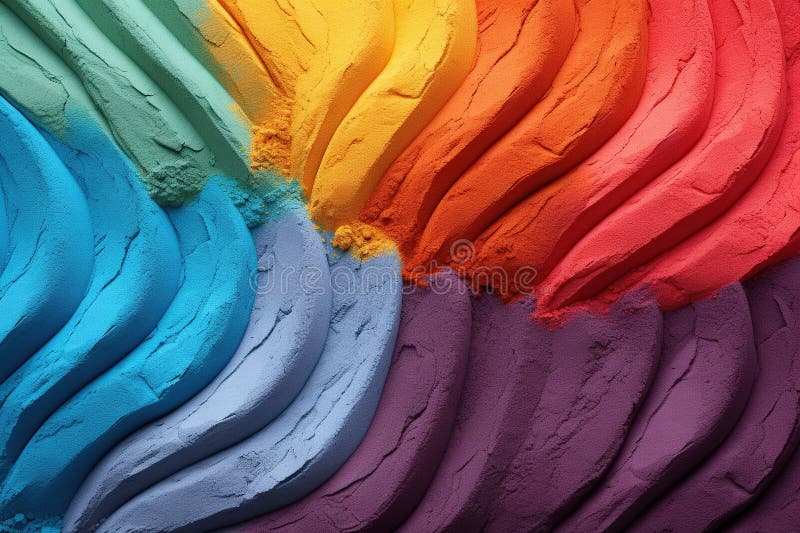 Background with Texture of Multi-colored Sand. Generated by Artificial ...