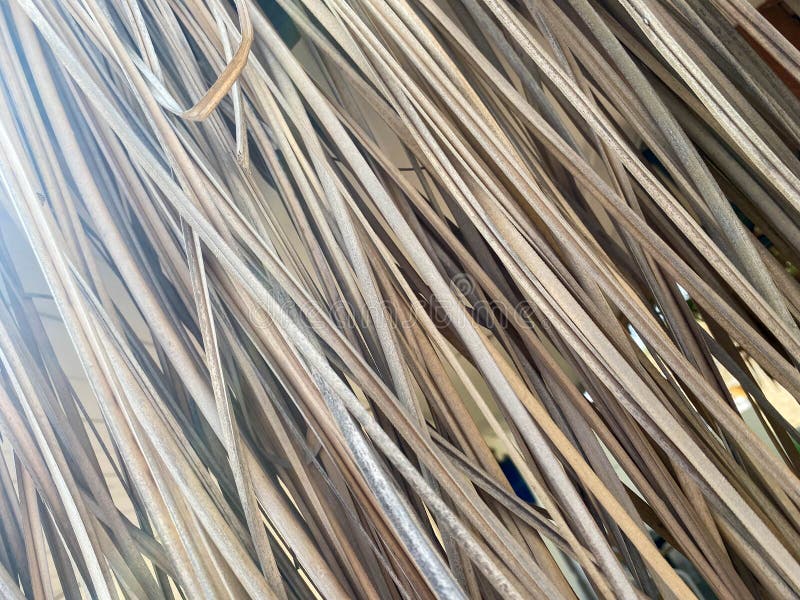 Background, Texture of Natural Dry Yellow Straw for the Roof Stock ...