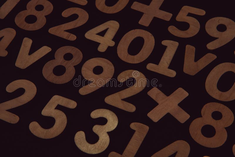 Seamless Pattern with Numbers Stock Photo - Image of numeral ...
